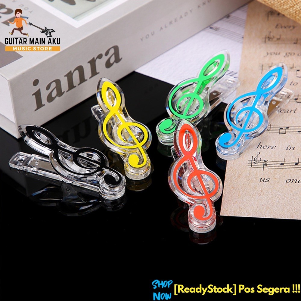 PosSegera Plastic Musical Note Letter Paper Clip Piano Sheet Spring ...