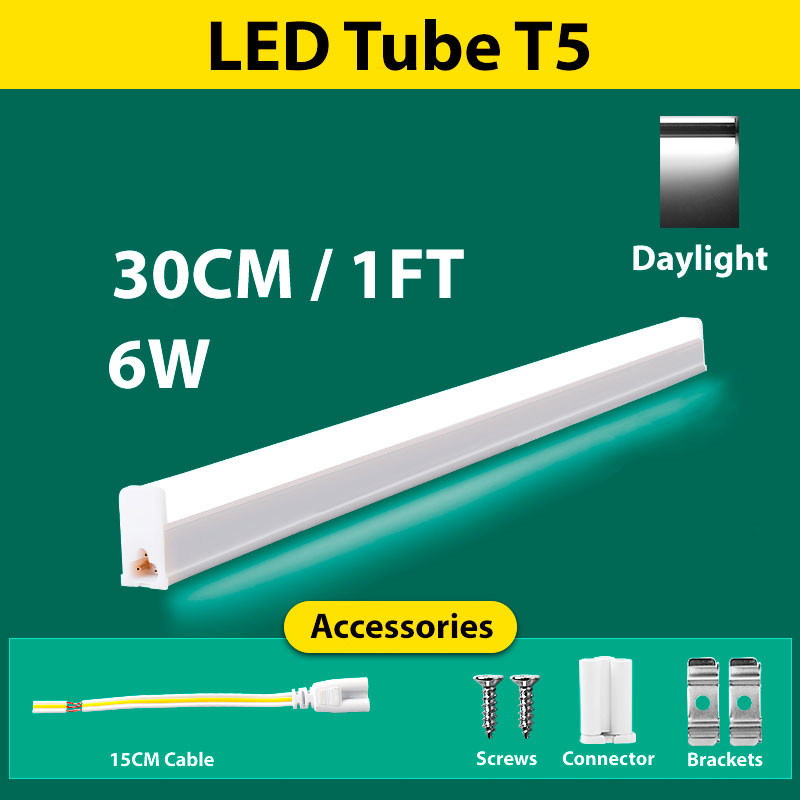 T5 LED Tube Ceiling Light Single Tone 1FT 2FT 3FT 4FT | Shopee Singapore