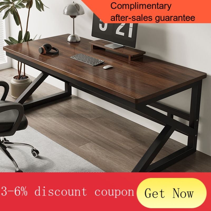 YQ59 Solid Wood Computer Desk Thickened Reinforced Desktop Modern Desk ...