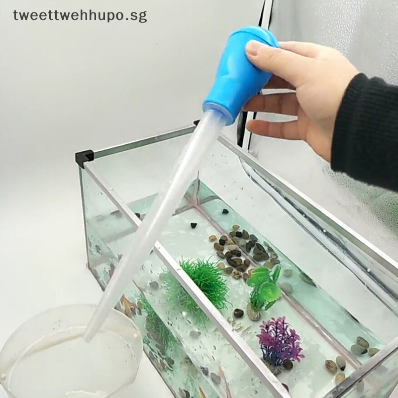 TWE 50ml Supply tube aquarium clean tool pipette fish tank siphon pump ...