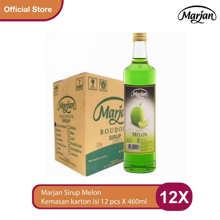 Marjan Syrup melon 460 ML - Carton Packaging Contains 12 Pcs | Shopee ...