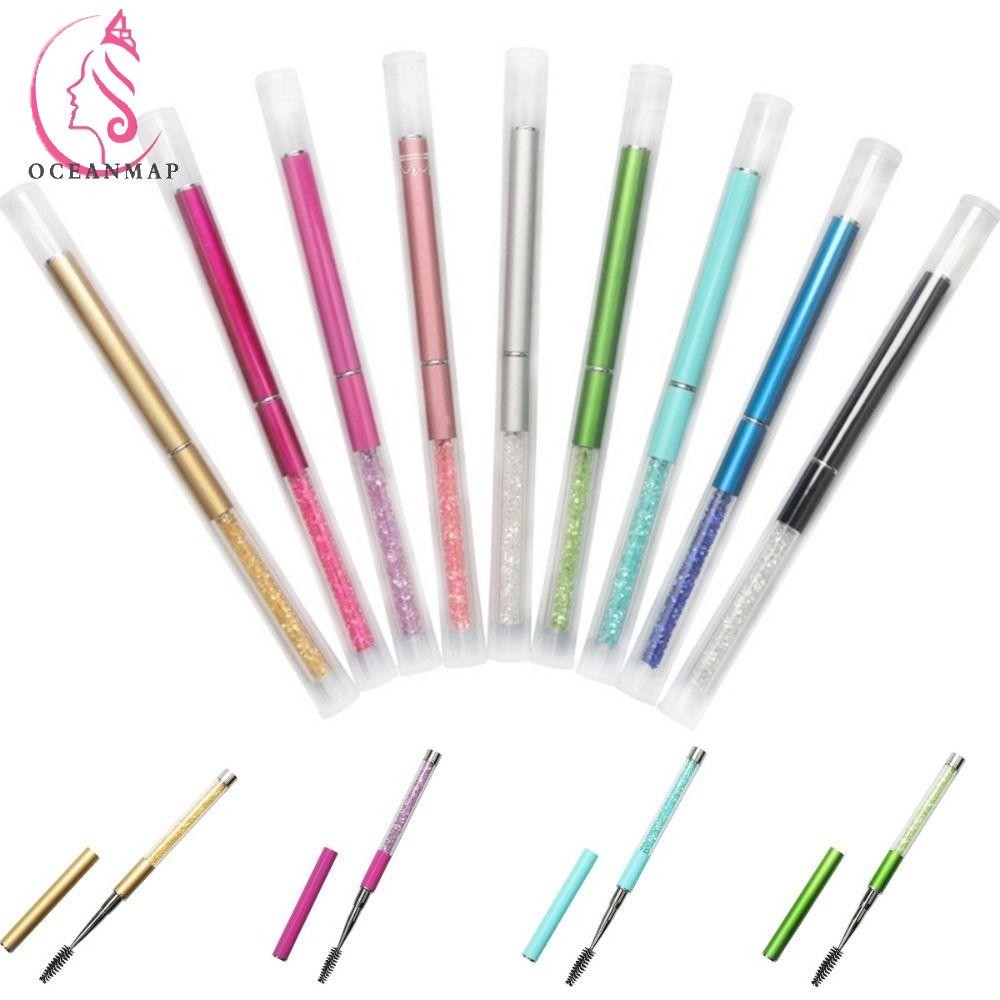 OCEANMAP Grafting Mascara Brush, Clear with Cap Spiral Mascara Brush ...