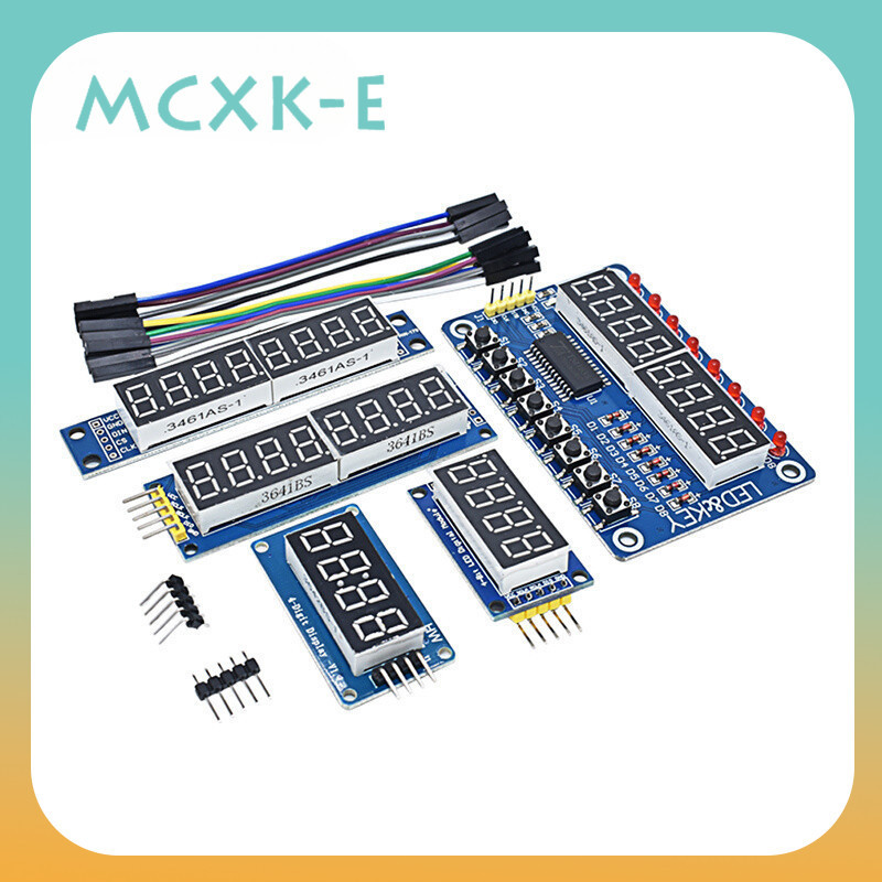 Tm1637 4 Bits Tm1638 Max7219 8 Bit Digital Led Display Module 7 Segment 0 36inch Clock Red Anode