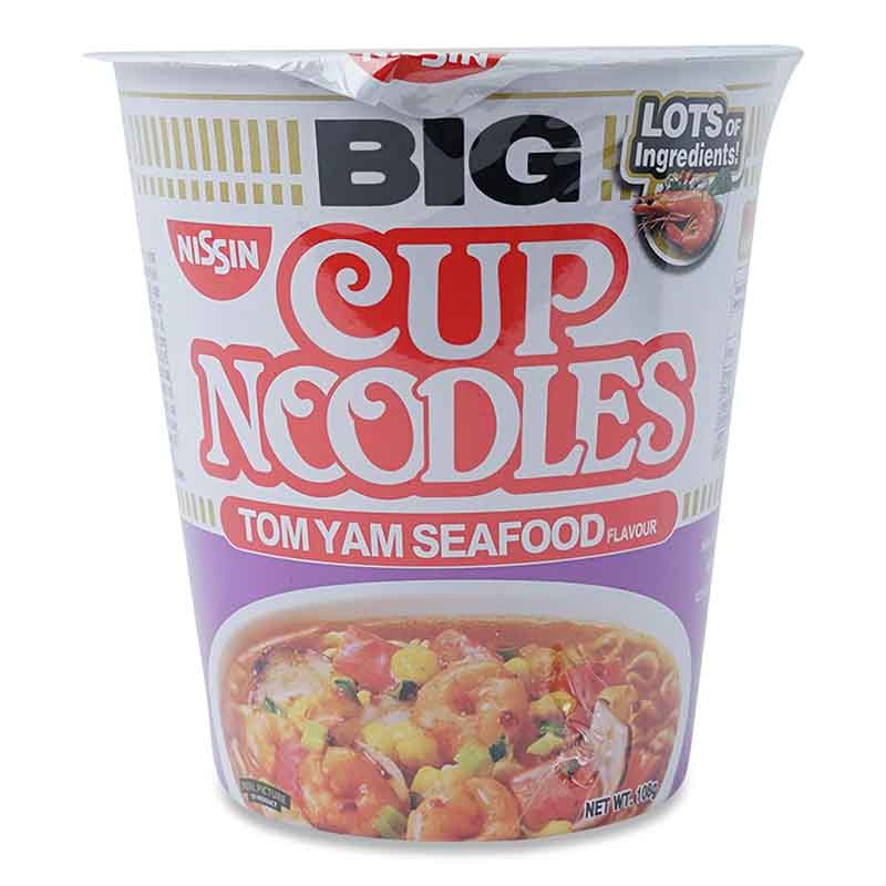 Nissin Tom Yam Seafood Noodles Cup 108g | Shopee Singapore