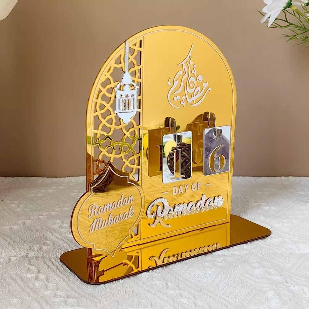 Ramadan Calendar Table Decor Hari Raya Decorations 2025 Eid Countdown ...