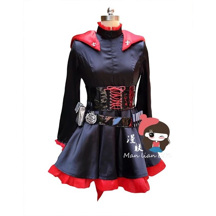 2021 Rose Cosplay Red Dress Cloak Battle Costume | Shopee Singapore