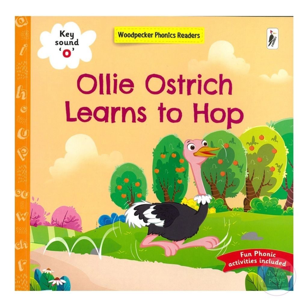 Woodpecker Phonics Readers Ollie Ostrich Learns to Hop (Key sound 'o ...