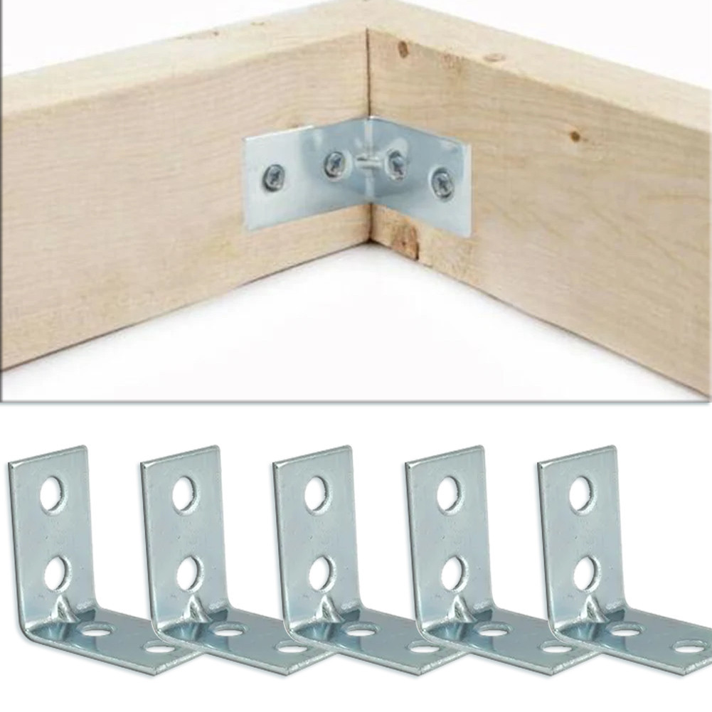 New 20Pcs L-Shaped Corner Brackets Metal Corner Braces Drawer Shelf ...