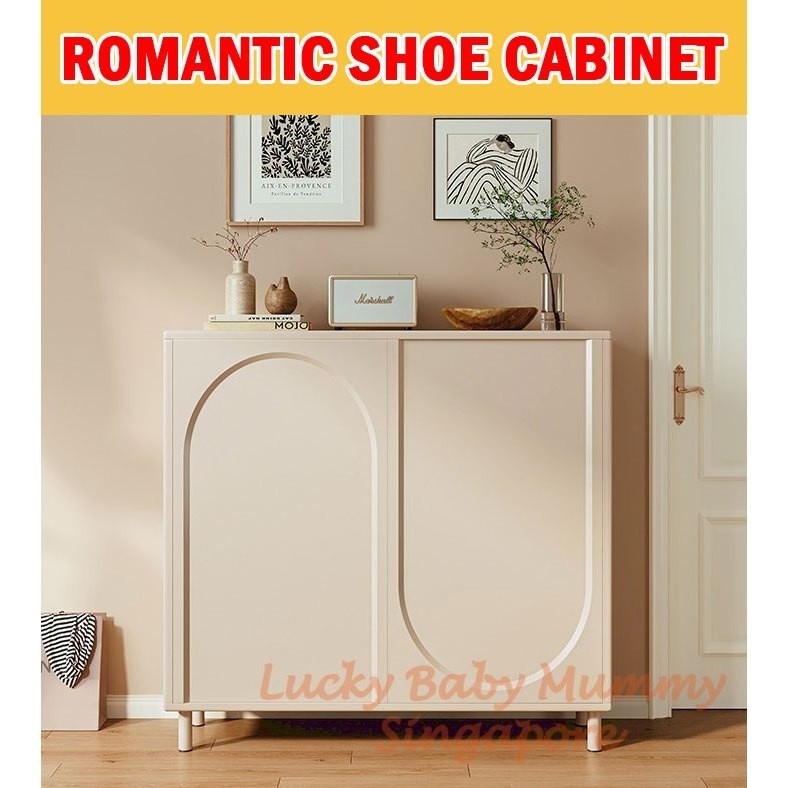 Minimalist Romantic Shoe Cabinet Simple Doorway Dustproof Rack Storage ...