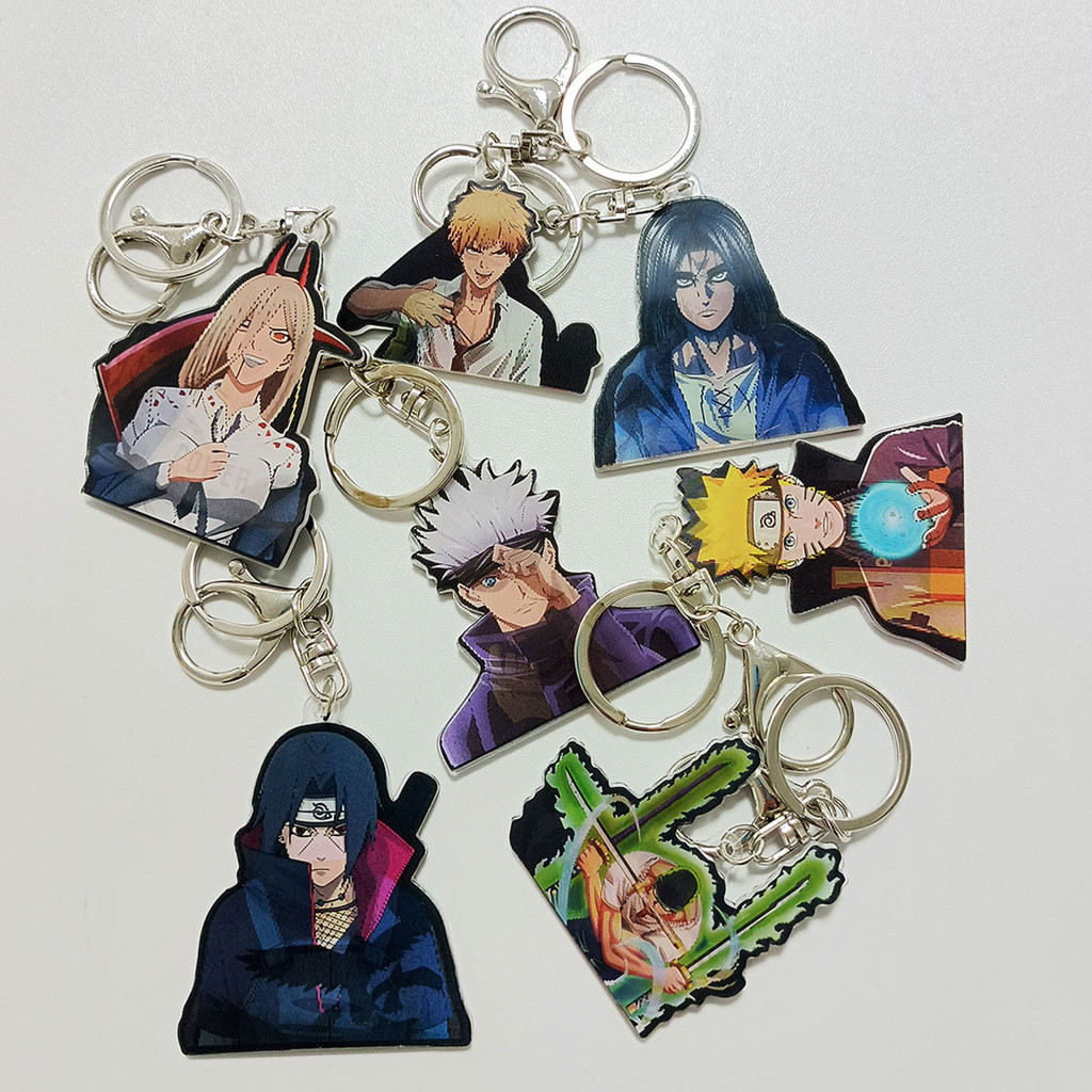 3d motion Keychain, One Piece, Jujutsu Kaisen, Demon Slayer Naruto ...