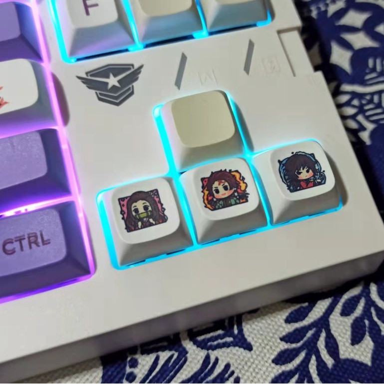 X XDA Keycap DEMON SLAYER DEMON SLAYER Mechanical Keyboard Sublimation ...