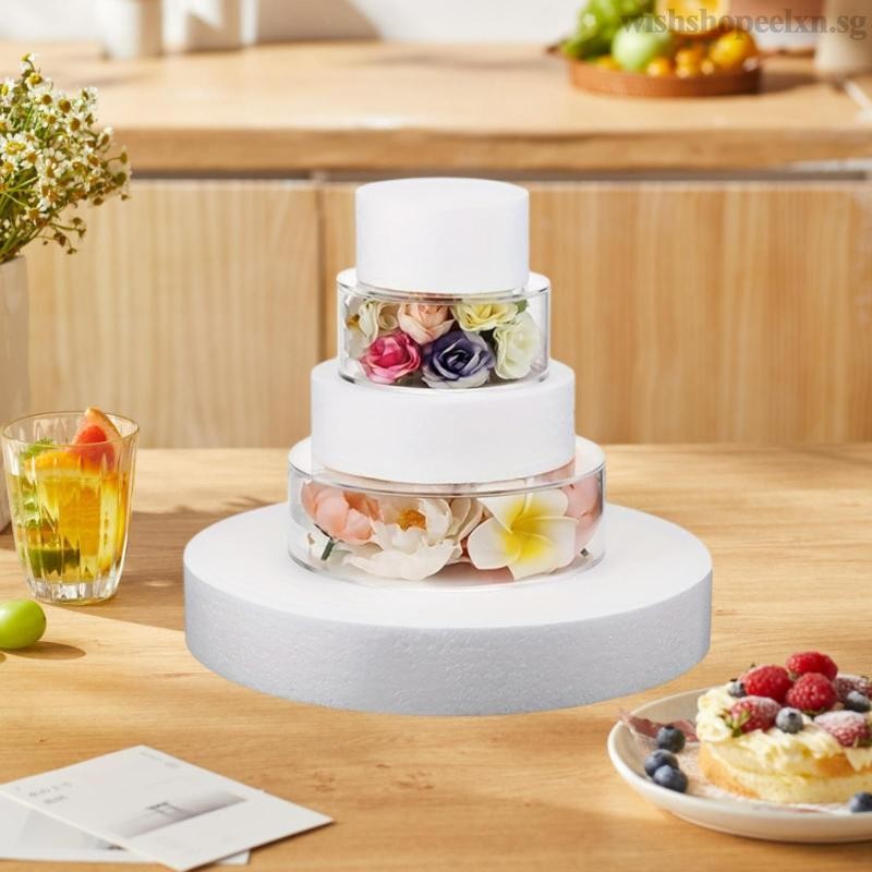 [Ready To Ship] Acrylic Cake Stand Round Fillable Cake Box for Display ...