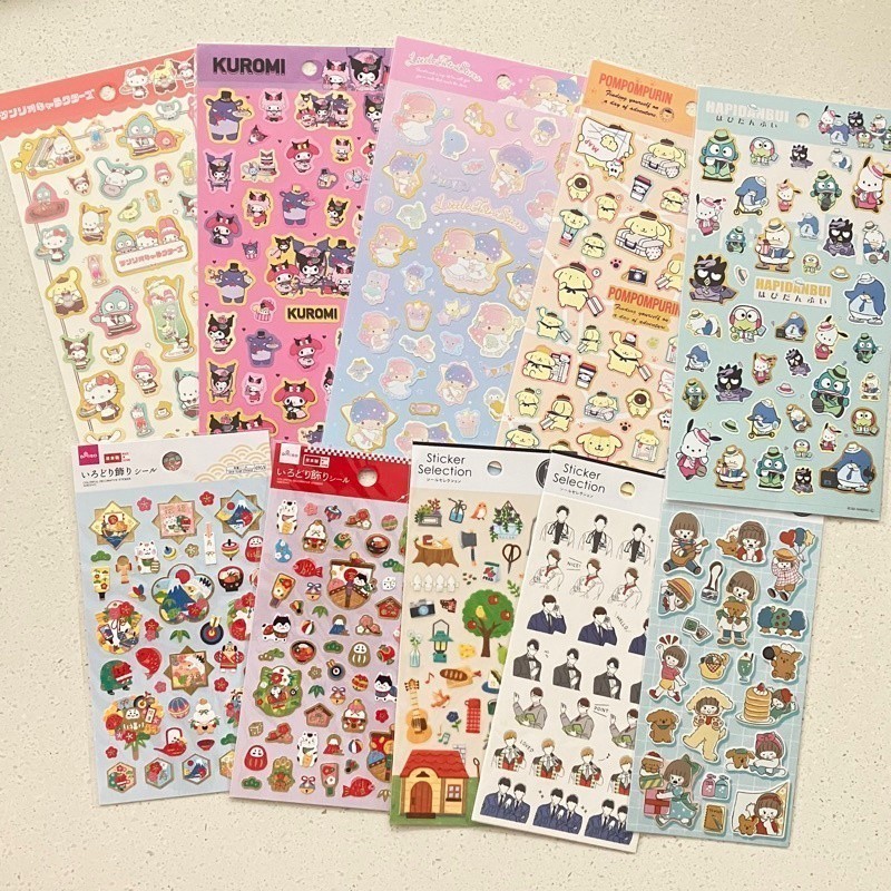 Japanese daiso Sticker (gaia, sanrio, mindwave kamio san-x) | Shopee ...