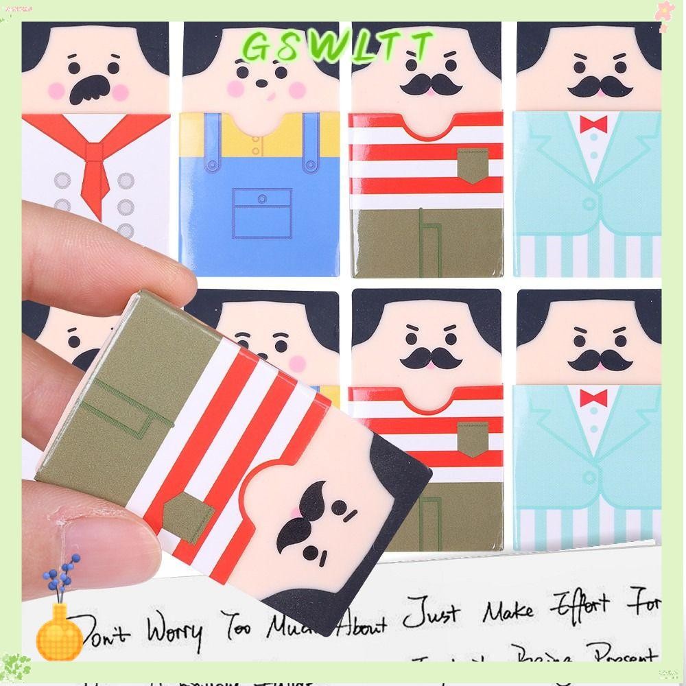 GSWLTT Bald Man Eraser, Cute Cartoon Bald Man Pencil Eraser, High ...