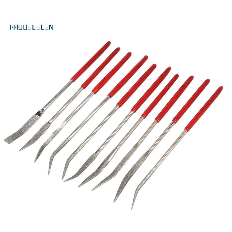 Curved Mini Diamond File Set Needle File Set Coated Diamond File Metal ...