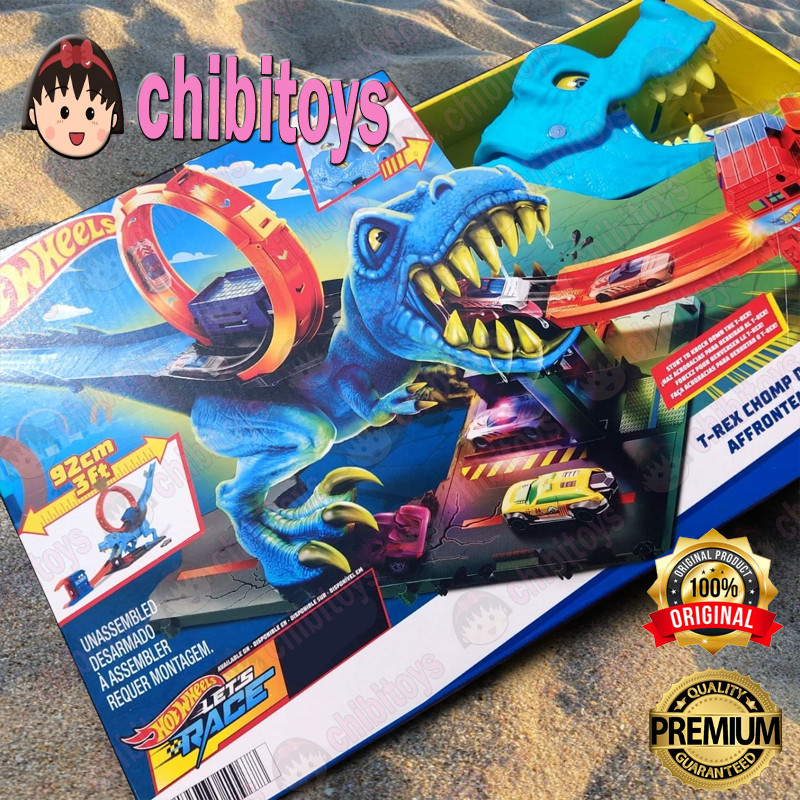 Hot Wheels City T-Rex Chomp Down Playset Original Mattel | Shopee Singapore