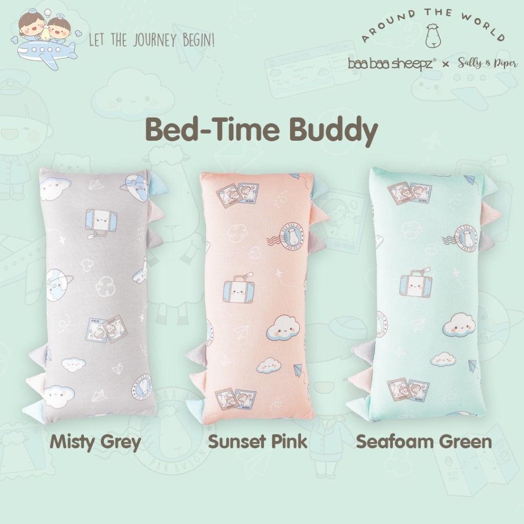 Baabaasheepz X Sallyandpiper Bedtime Buddy/Children's Bolster Pillow | Shopee Singapore