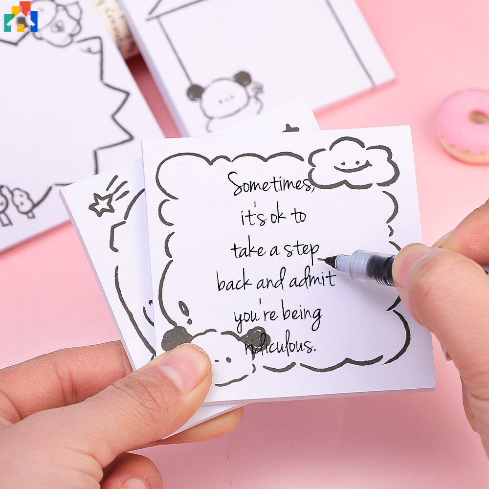 Kawaii Cartoon Puppy Animals Memo Pad Sticky Notes / Cute Dog Post It ...