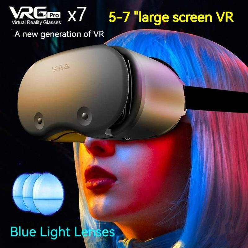 VRGPRO X7 VR Virtual Reality 3D Glasses VR Headset For 5.0 To 7.0 Inch ...
