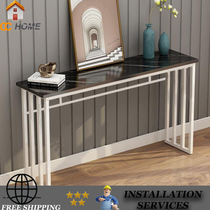 CGS Simple Wall Console Tables Corridor Long Narrow Table Side View ...