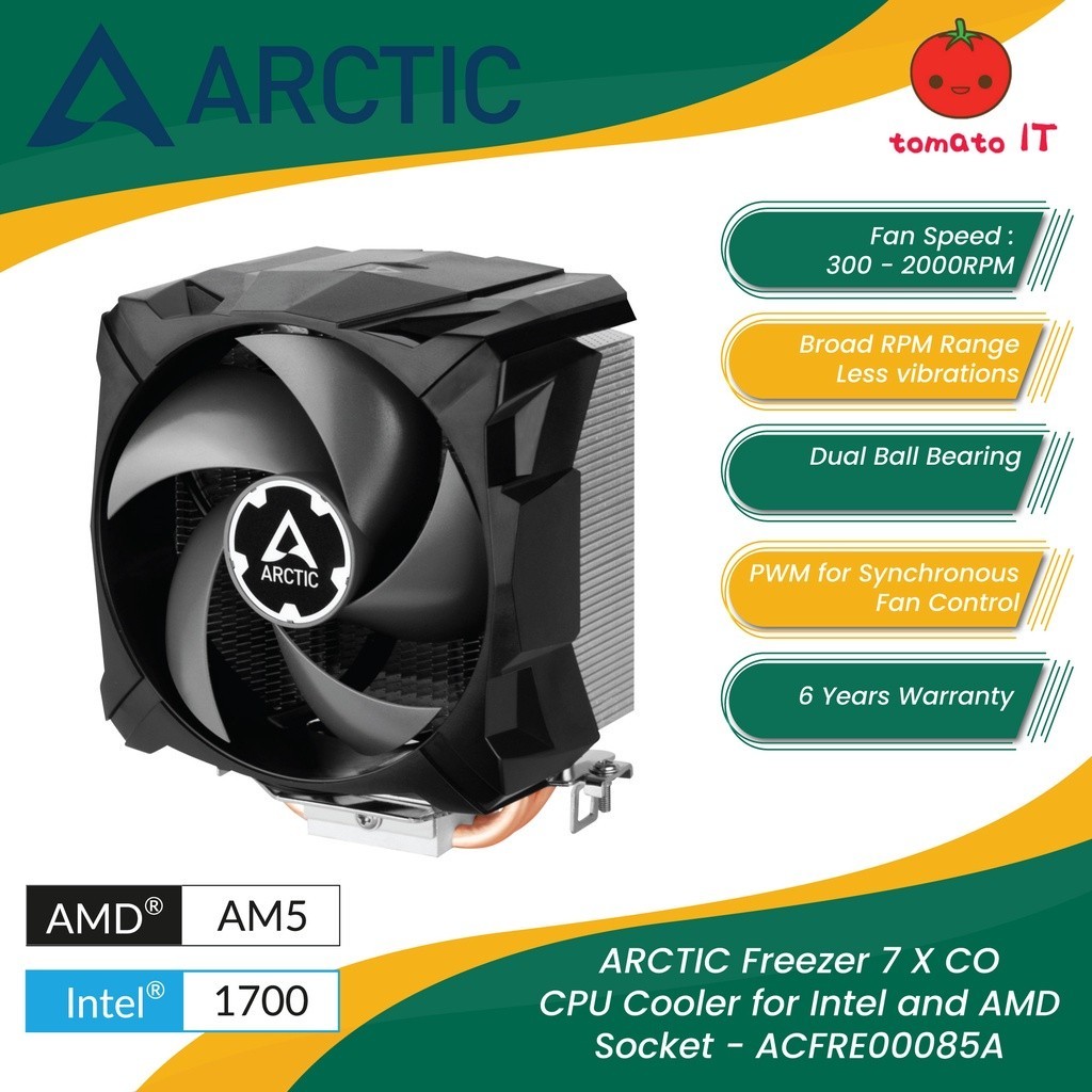 ARCTIC Freezer 7X CO CPU Cooler [Compact Multi-Compatible CPU Cooler ...