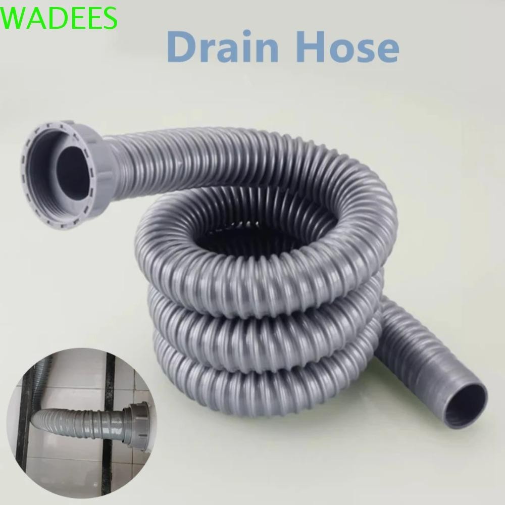 WADEES Sink Basin Water Drain Pipe, Retractable Plastic Dishwasher ...