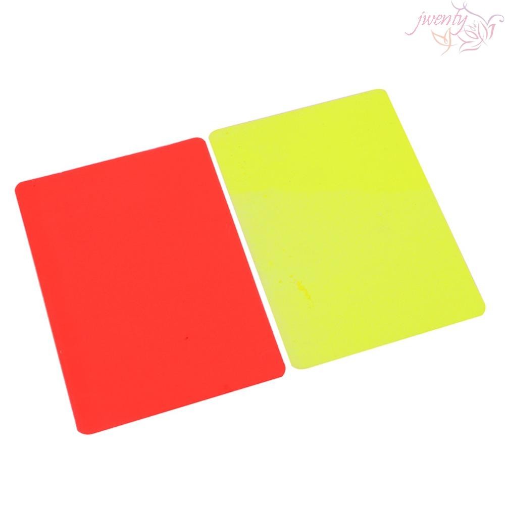 JWENTY Football Referee Cards, Red Card Yellow Card PVC Football ...