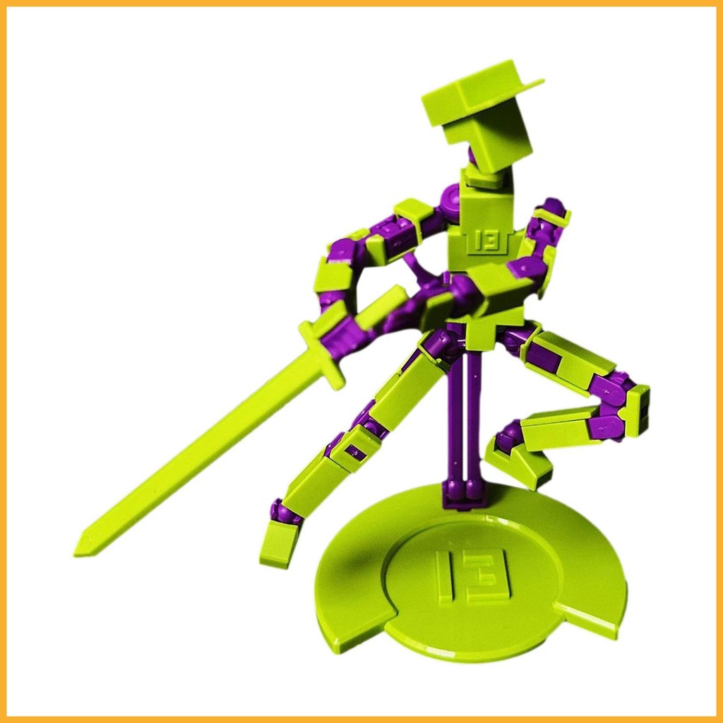 Lucky Action Figures Lucky 3D Printed Toy Robot Figures Portable Full ...