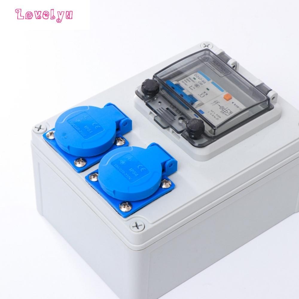New Ip67 Portable Switch Socket Box Wall Power Distributor With Socket 2×16a 250v Shopee
