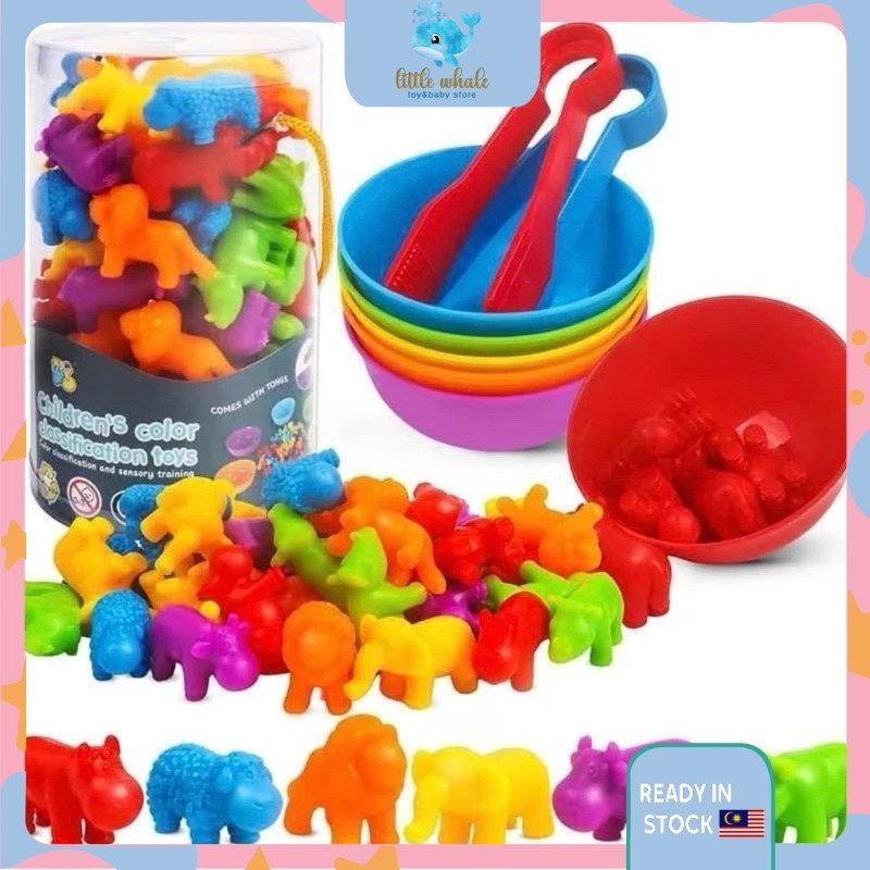 Kids Toy Montessori Early Educational Rainbow Counting Soft Rubber ...