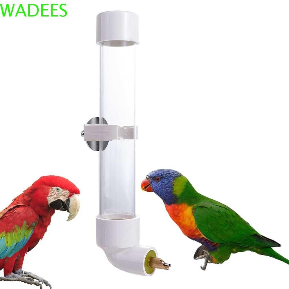 WADEES Automatic Bird Water Feeder, Wall Mount 130ML Parrot Drinking ...