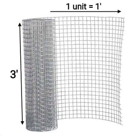 WIRE MESH GALVANIZED / GREEN PVC COATED / JARING BESI / KAWAT BESI / 1/ ...