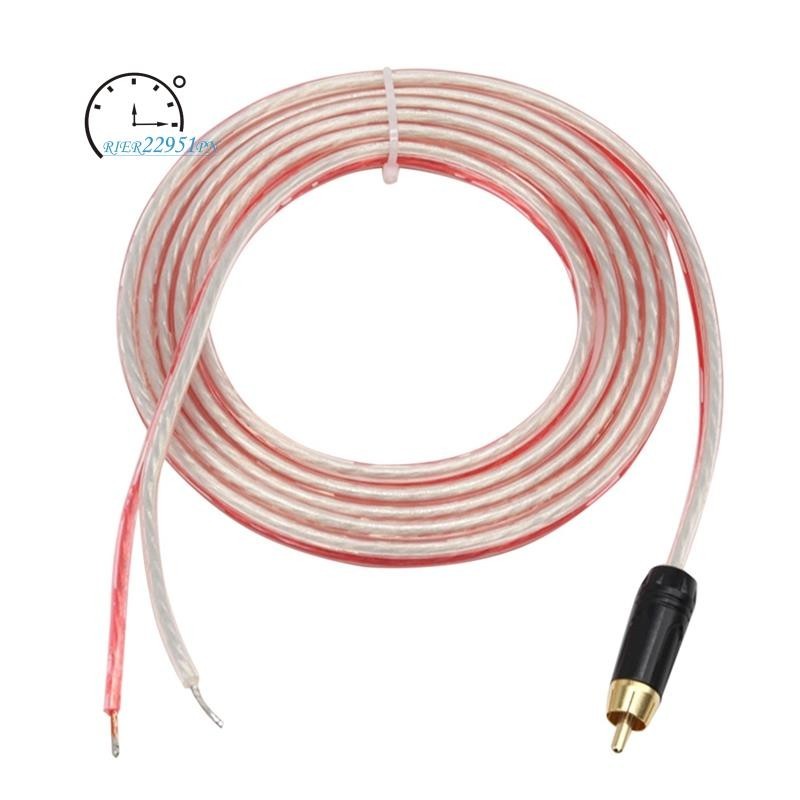 Replacement Repair Speaker Bare Wire Cable 5Ft with RCA Plug to ...