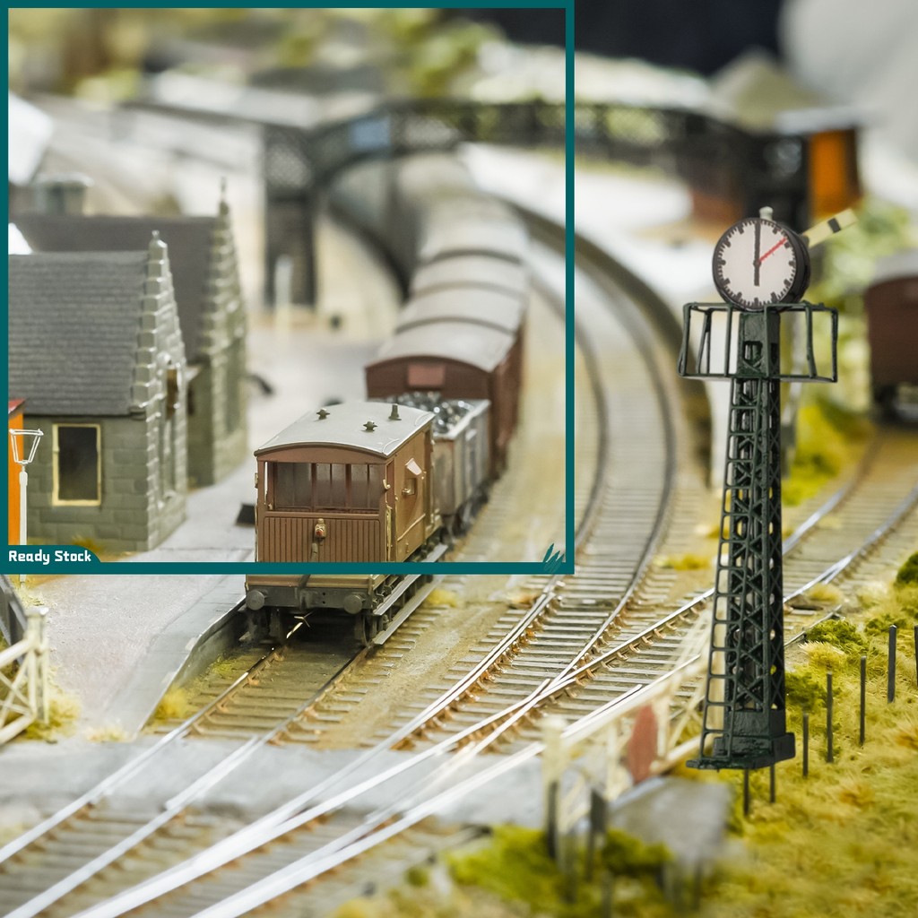 2 Pcs Model Railroad Lights Lattice Mast Light, Track N Light Layout ...