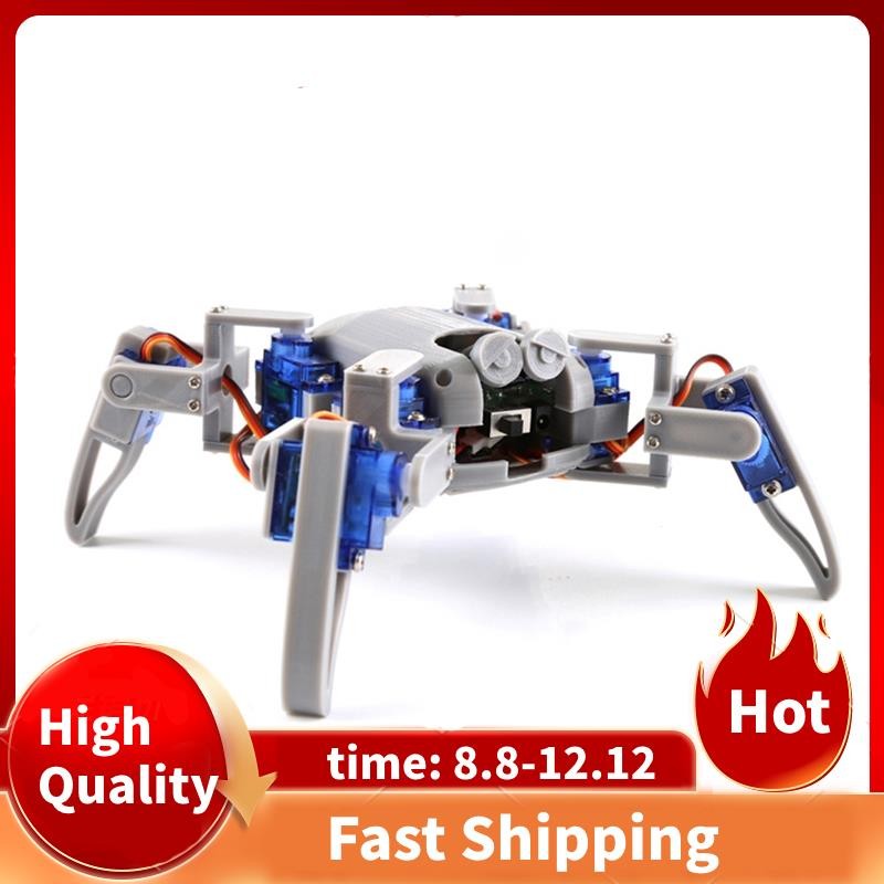 Quadruped Spider Robot Kit for ,Wifi DIY, STEM Crawling Robot, ESP8266,NodeMCU, Robot Kit ...