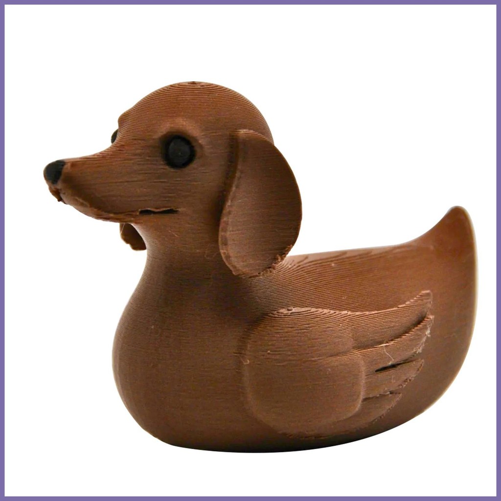 Duck Fidget Toy 3D Printed Dog Head Duck Fidget Cute Golden Dachshund ...