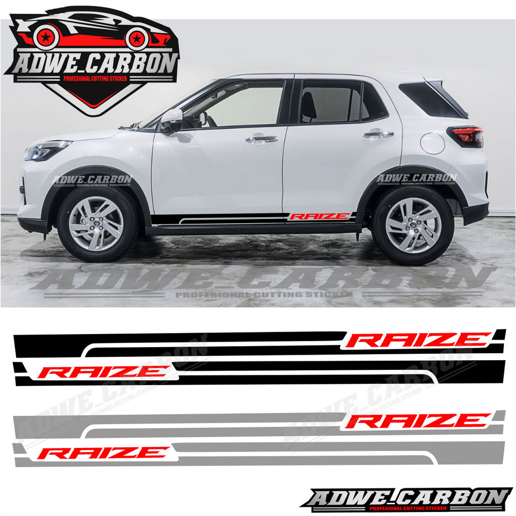 Daihatsu rocky raize Car Sticker Sticker New toyota raize rocky Car ...
