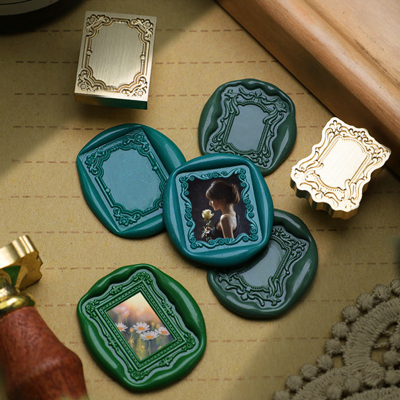 Photo Frame Series Sealing Wax Stamp Head Fire Paint Heads For DIY ...