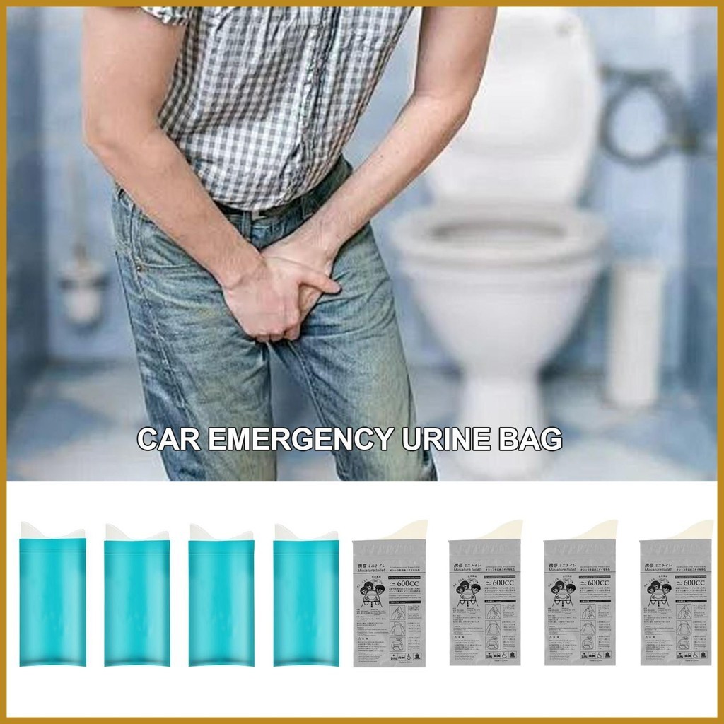 Pee Bags 4PCS Male Female Portable Mobile Toilet Potty Pee Bottle 600cc ...