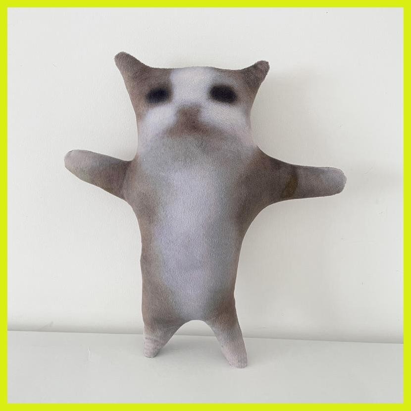 Meme Cat Plush Stuffed Animal Cat With Sound 11.8inch Cute Cat Plush ...