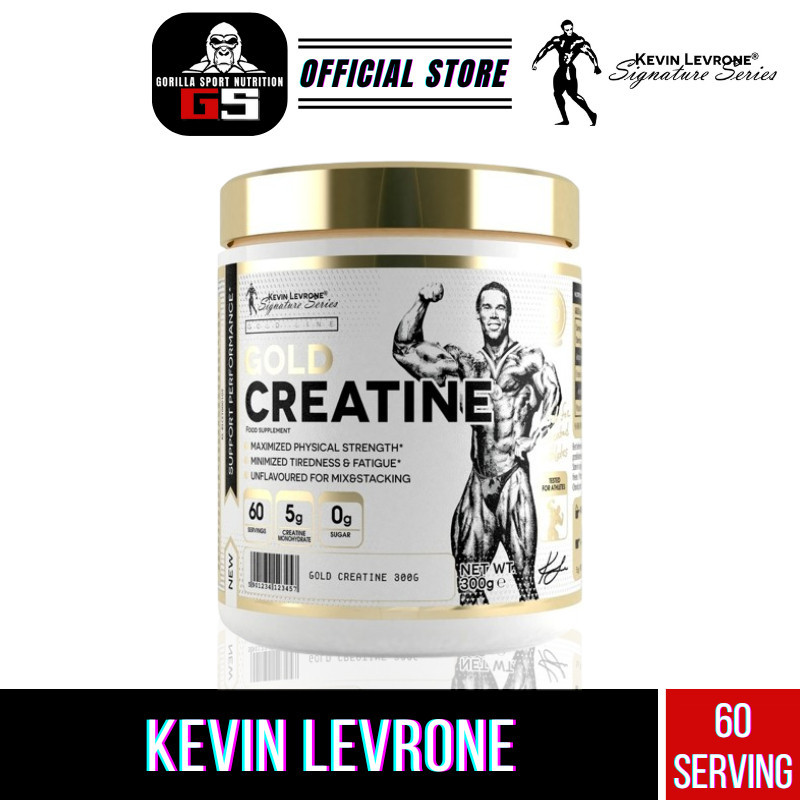 Kevin Levrone Gold Creatine Monohydrate 300g Unflavored (60 Serving ...