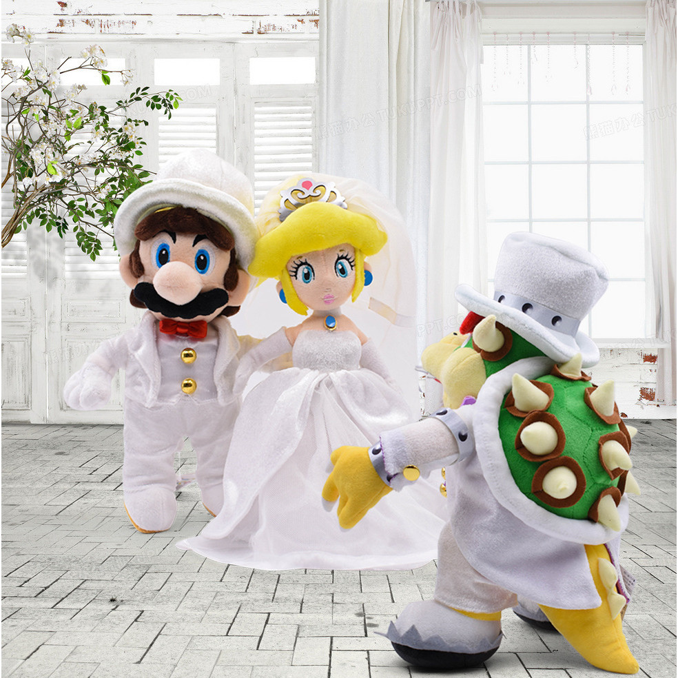 Super Mario Series Dress Style Mario Cooper Fire Dragon Wedding Dress ...