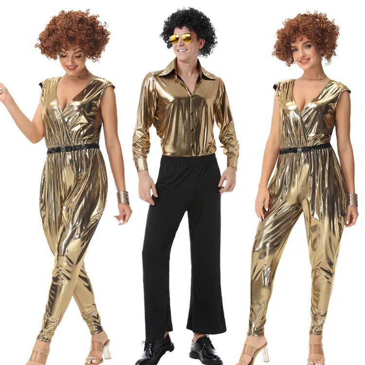 Disco Clothing Adult Couple Clothing 70s Retro disco Performance ...