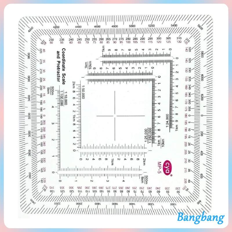 Bang Style MGRS UTM Coordinate Grids Reader Protractors Coordinate ...