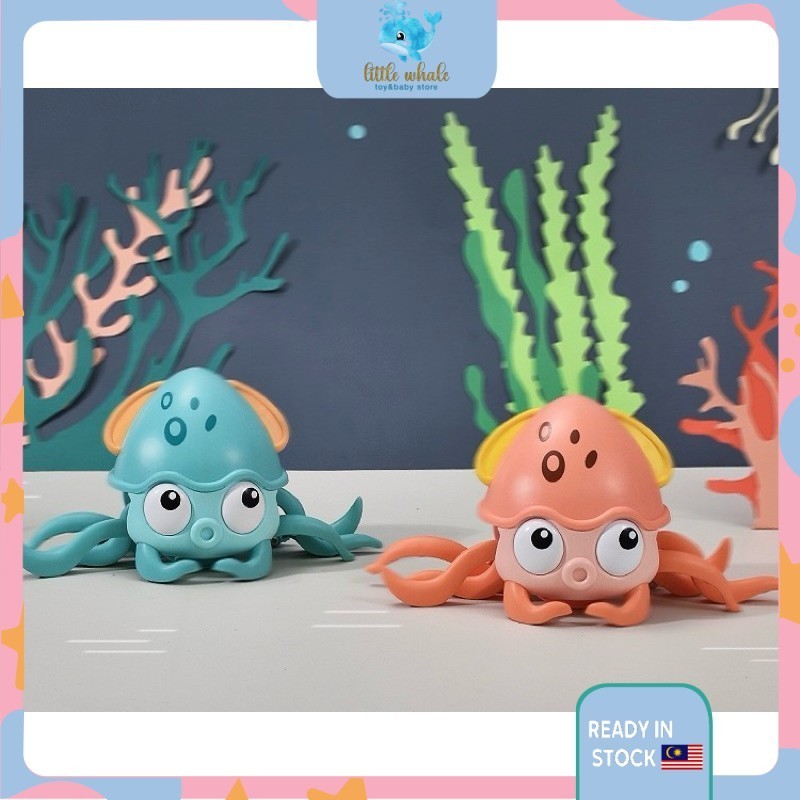 Octopus Bath Toy Clockwork Water Walking Amphibious Cute Floating Bath ...