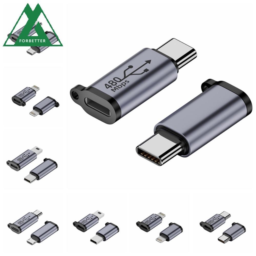 FORBETTER Micro USB Adapter, USB Type-C Adapter Mini USB USB C To USB ...