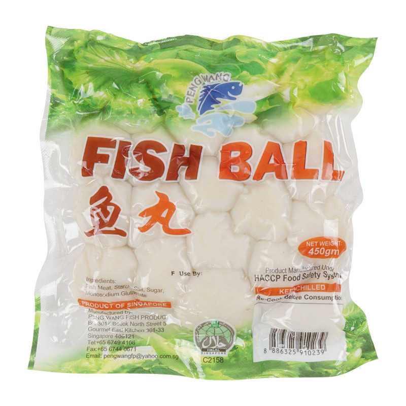 Peng Wang Cooked Fish Ball, 0.45Kg | Shopee Singapore