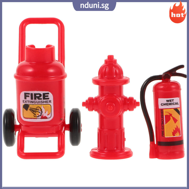 1 Set Mini Fire Extinguisher Mini House Fire Hydrant Decor Doll House ...