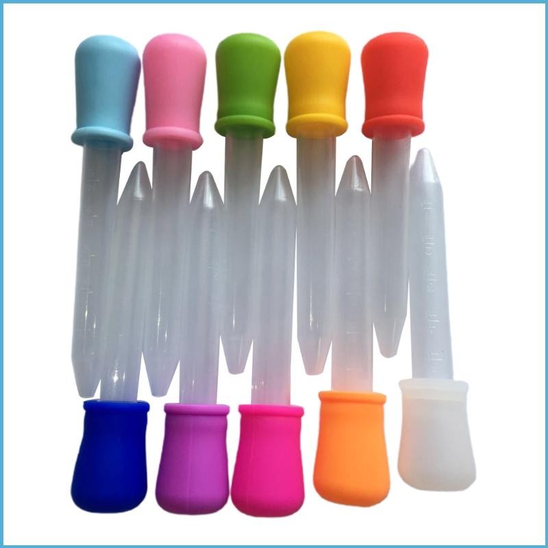 EZR 5ml Squeeze Transfer Pipettes Dropper Liquid Eye Ear Graduated ...