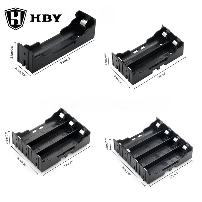 18650 Battery Box 1 Section 2 Section 3 Section 4 Section Battery Holder PCB Pin/Plug Board/Pin ...